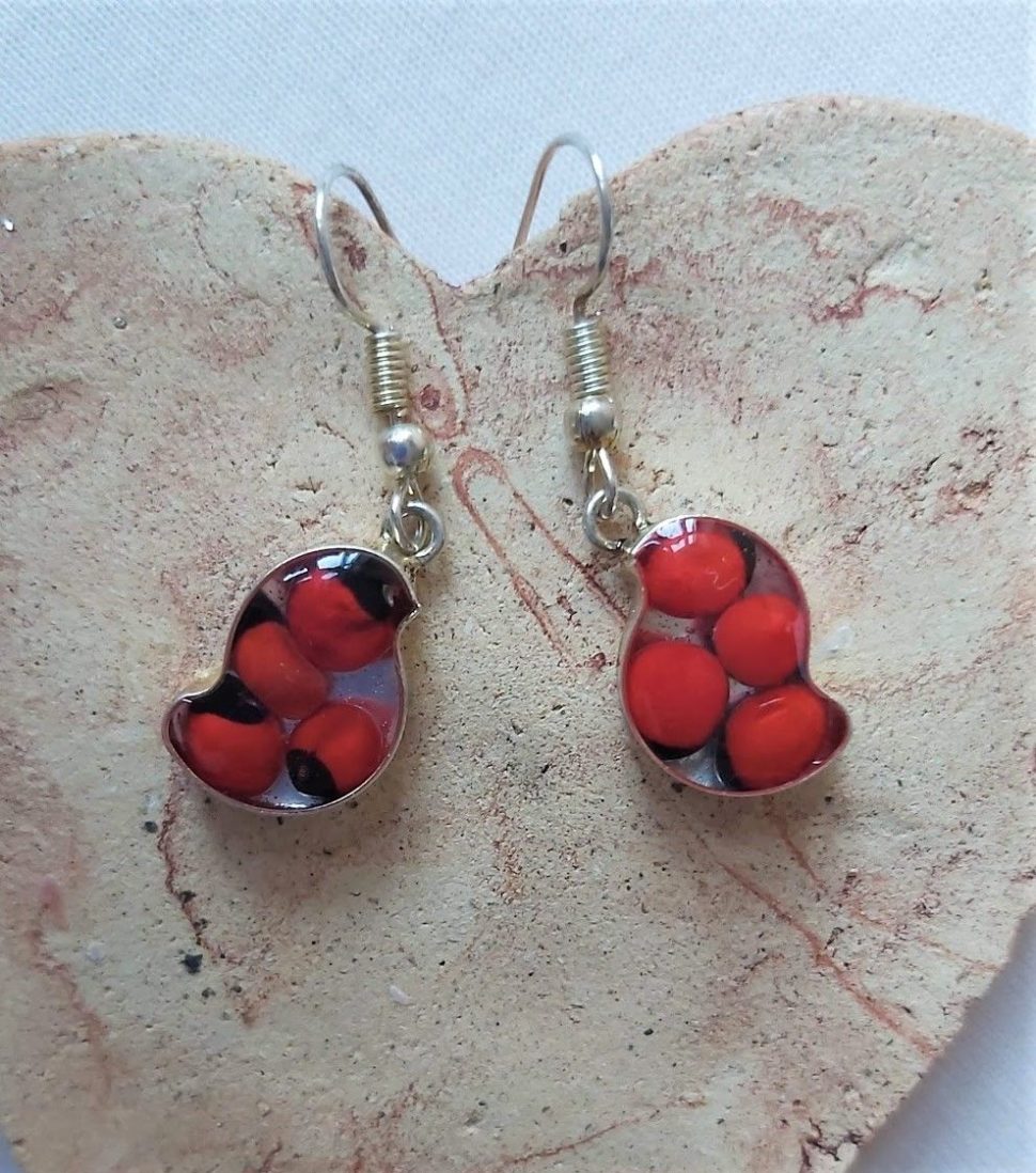 Náušnice Huayruro – vlna | Cestujeme po Peru